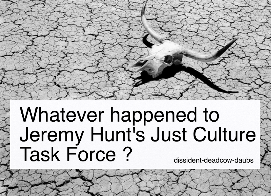 Whatever happened to Jeremy Hunt’s Just Culture Task Force? – Alexander ...