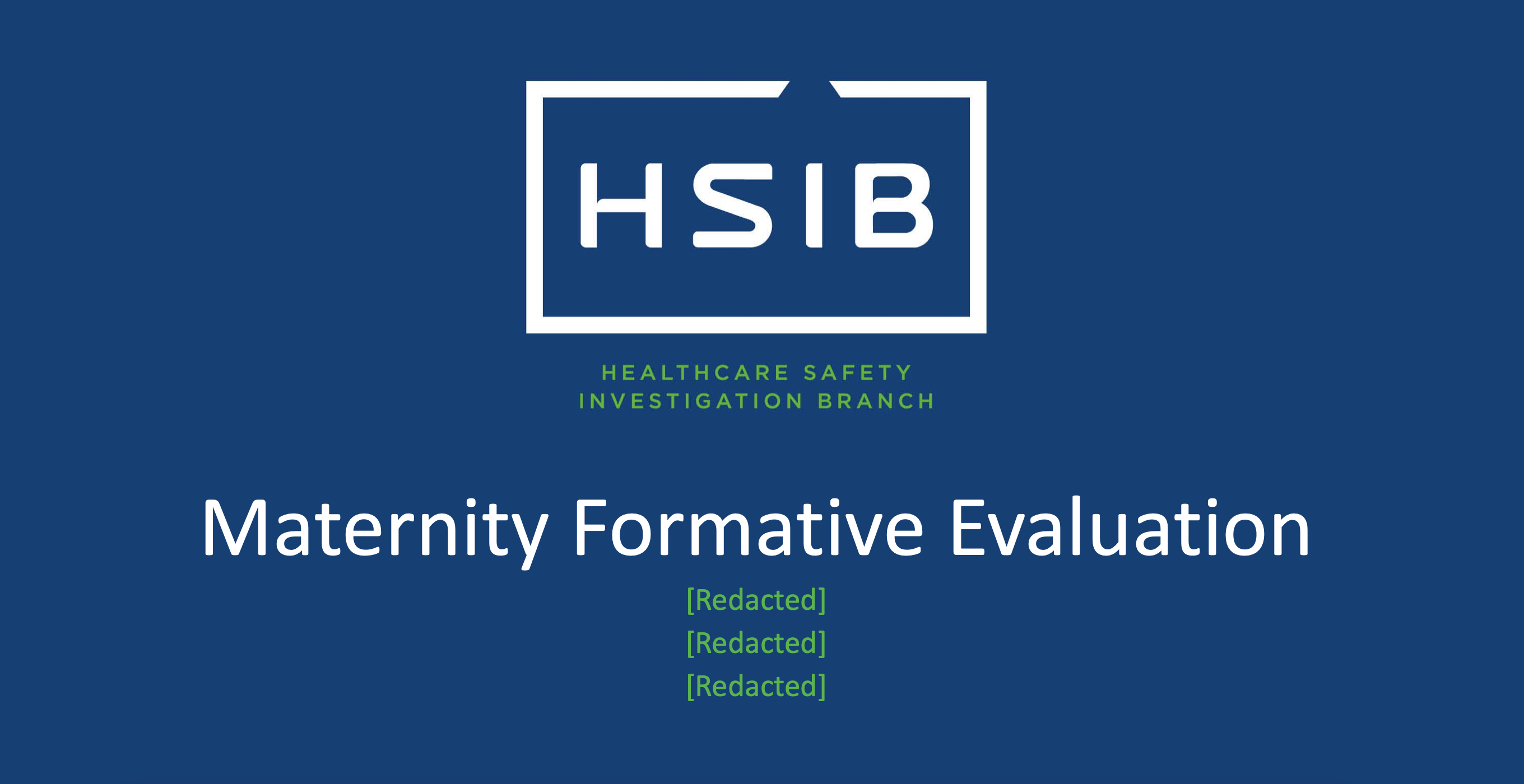 More secret HSIB reports and failures of HSIB maternity investigations ...