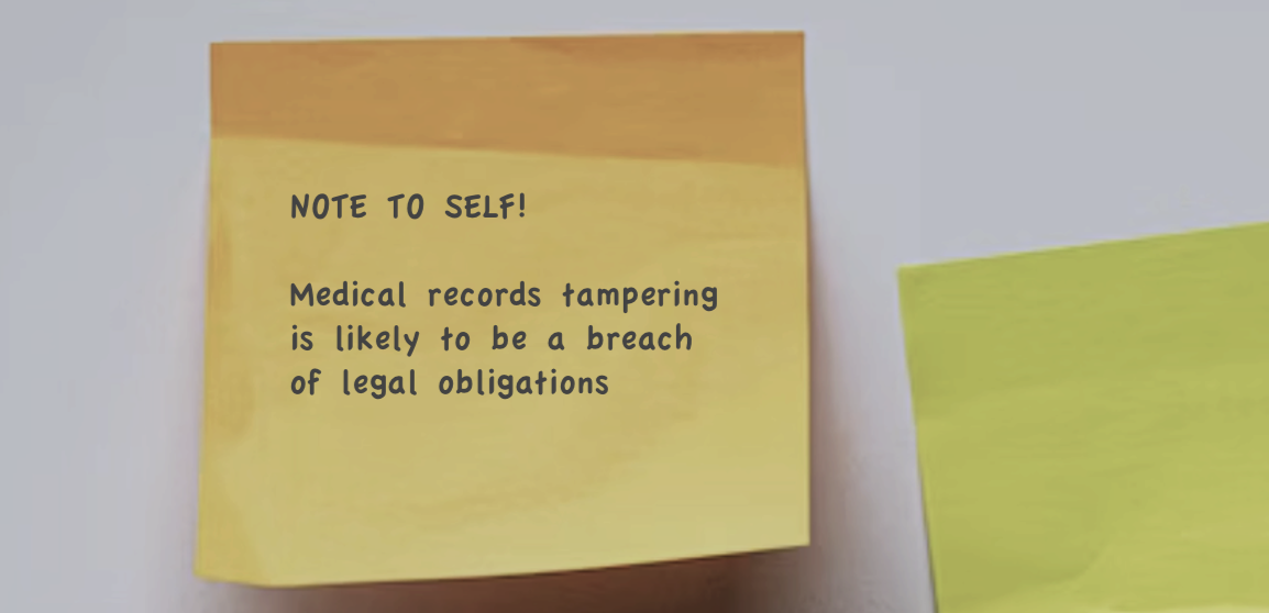NHS England appears to claim that tampering with medical records is not ...