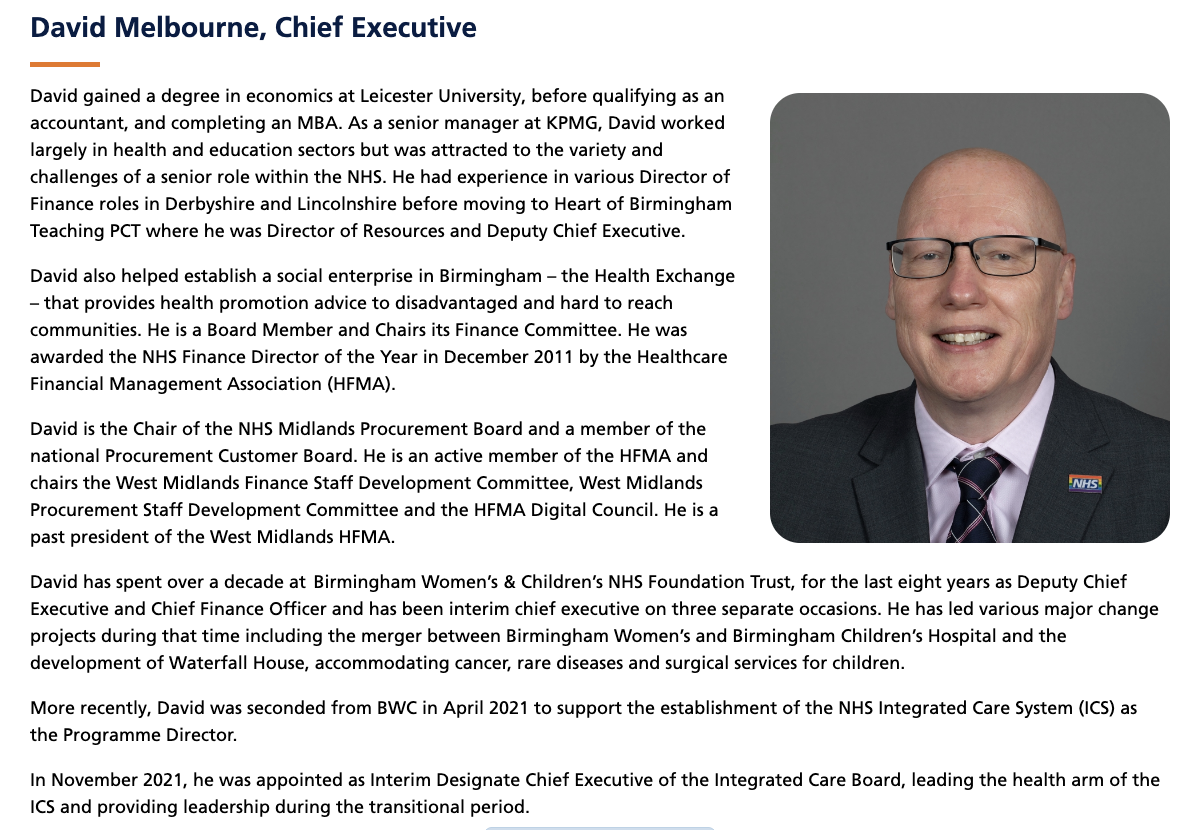 NHS musical chairs: Darren Grayson, the Good Governance Institute ...